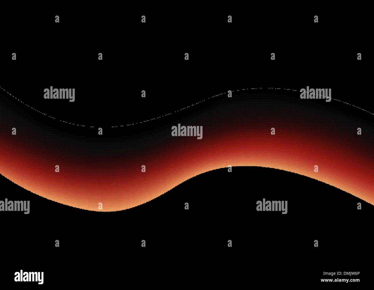 Abstract Red Waves Over Black Stock Vector Image & Art - Alamy