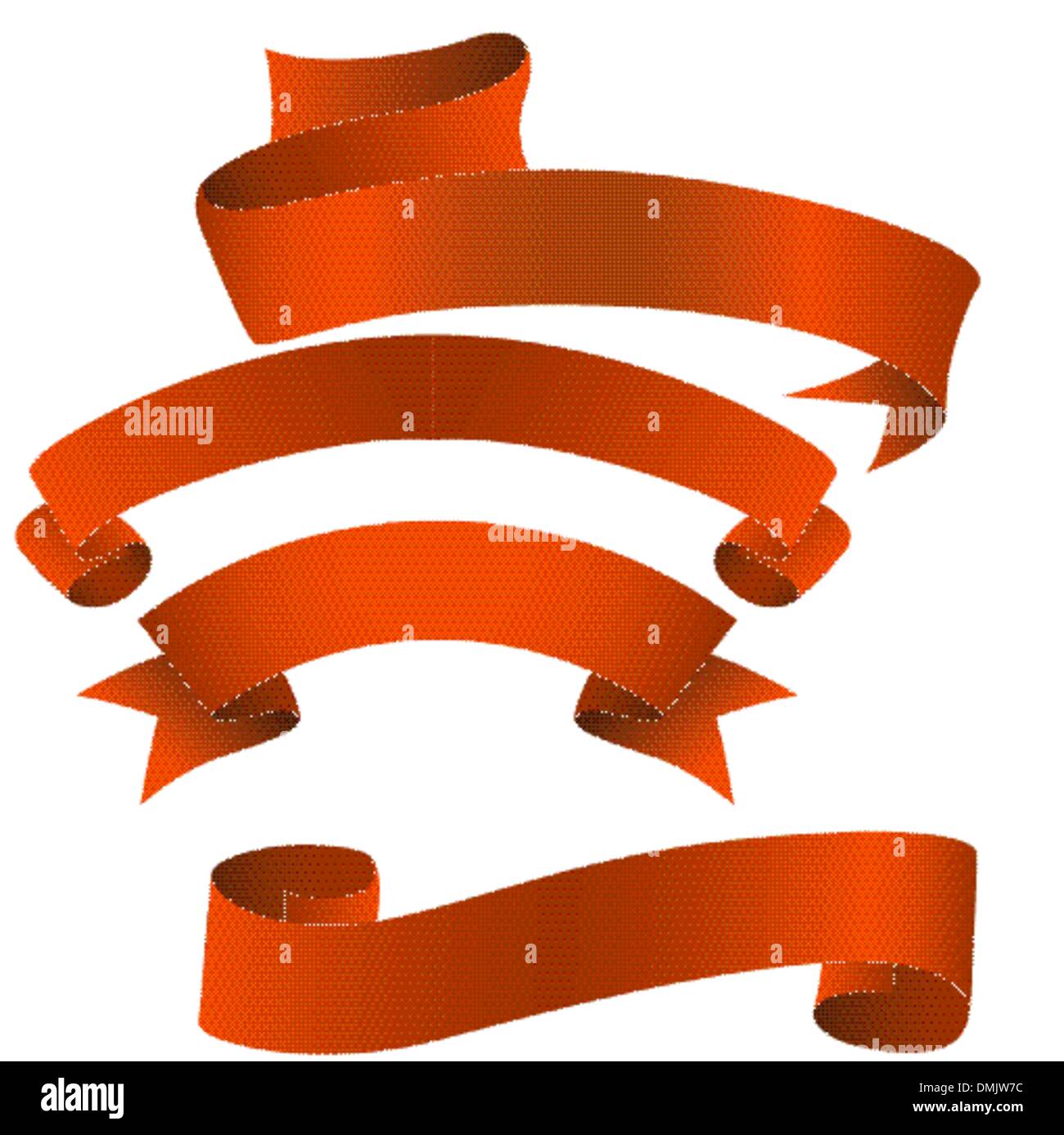 Red ribbon cut out Stock Vector Images - Alamy