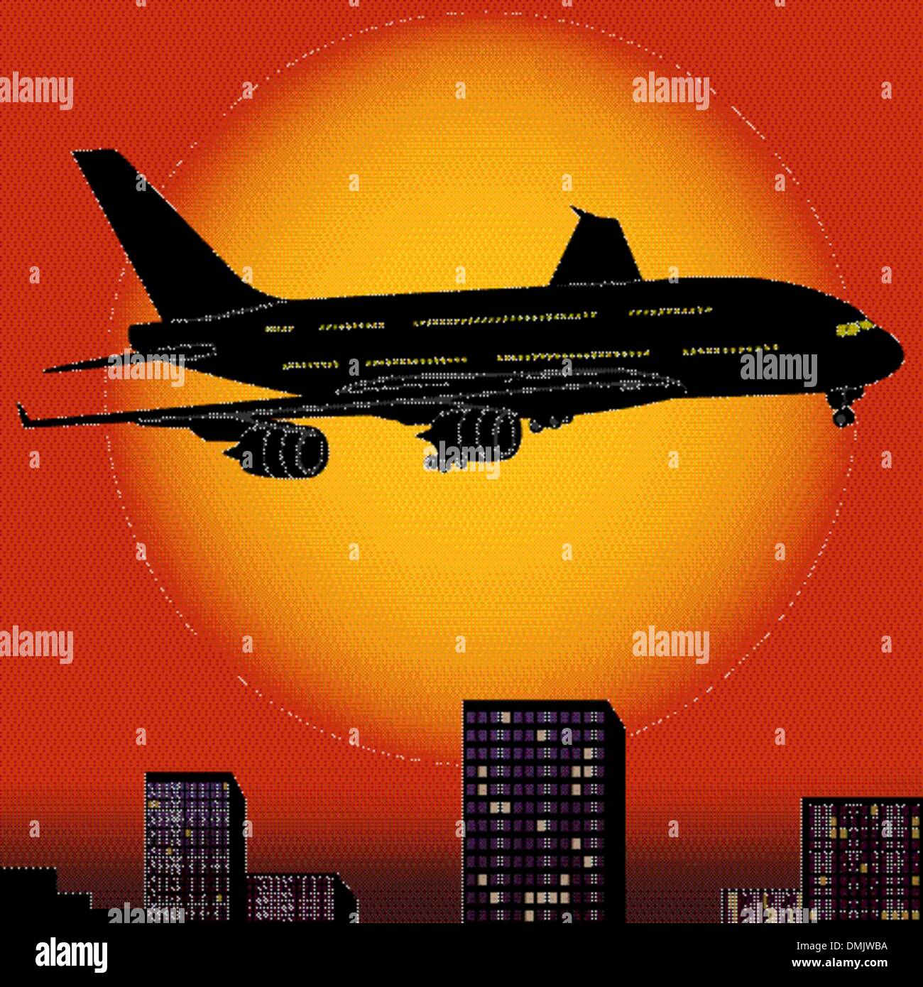 Jet city Stock Vector Images - Alamy