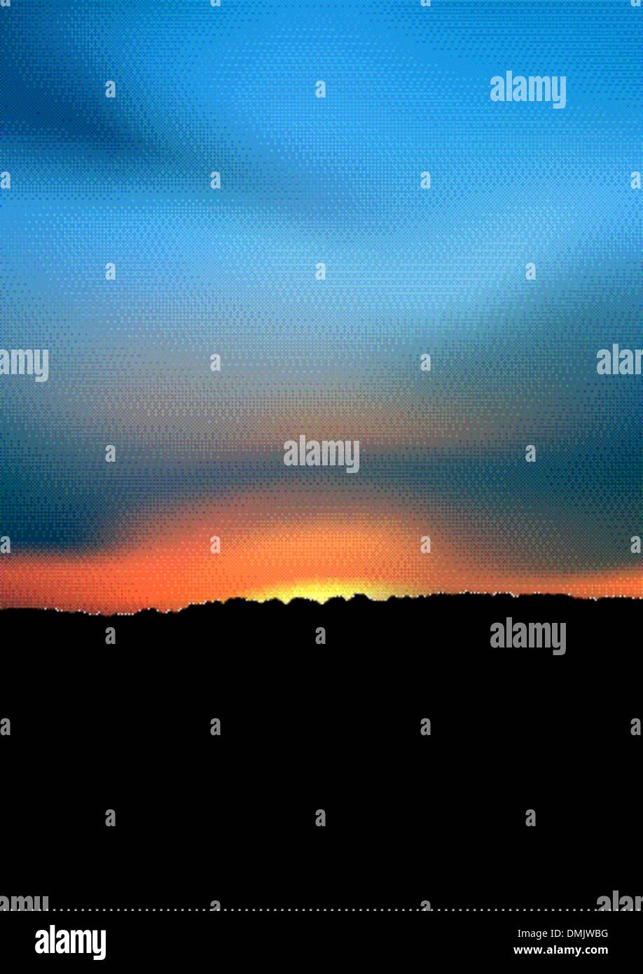 Blue scenery Stock Vector Images - Alamy