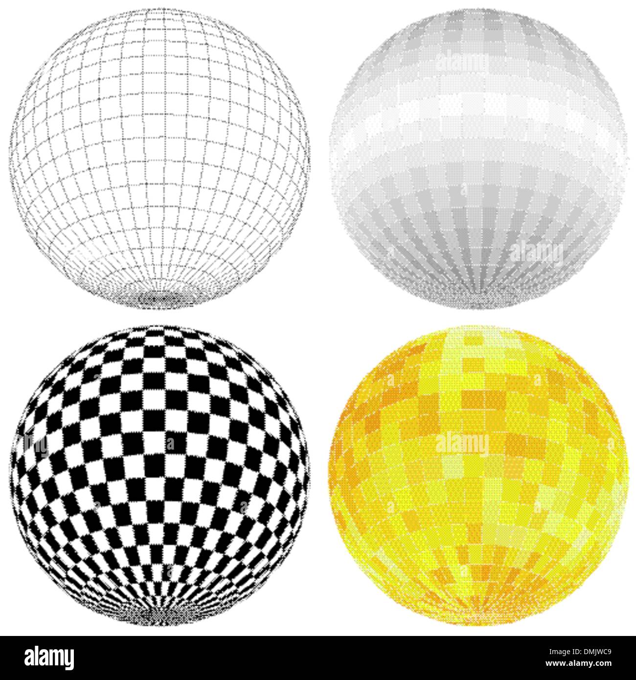 Mirror ball cut out Stock Vector Images - Alamy