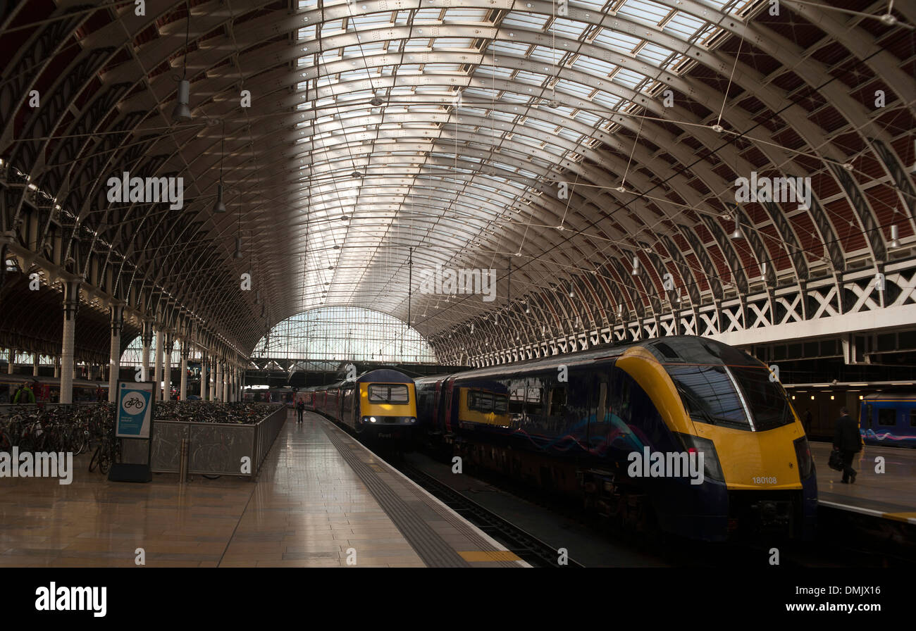 Paddington train station, West London, England, United Kingdom Stock ...