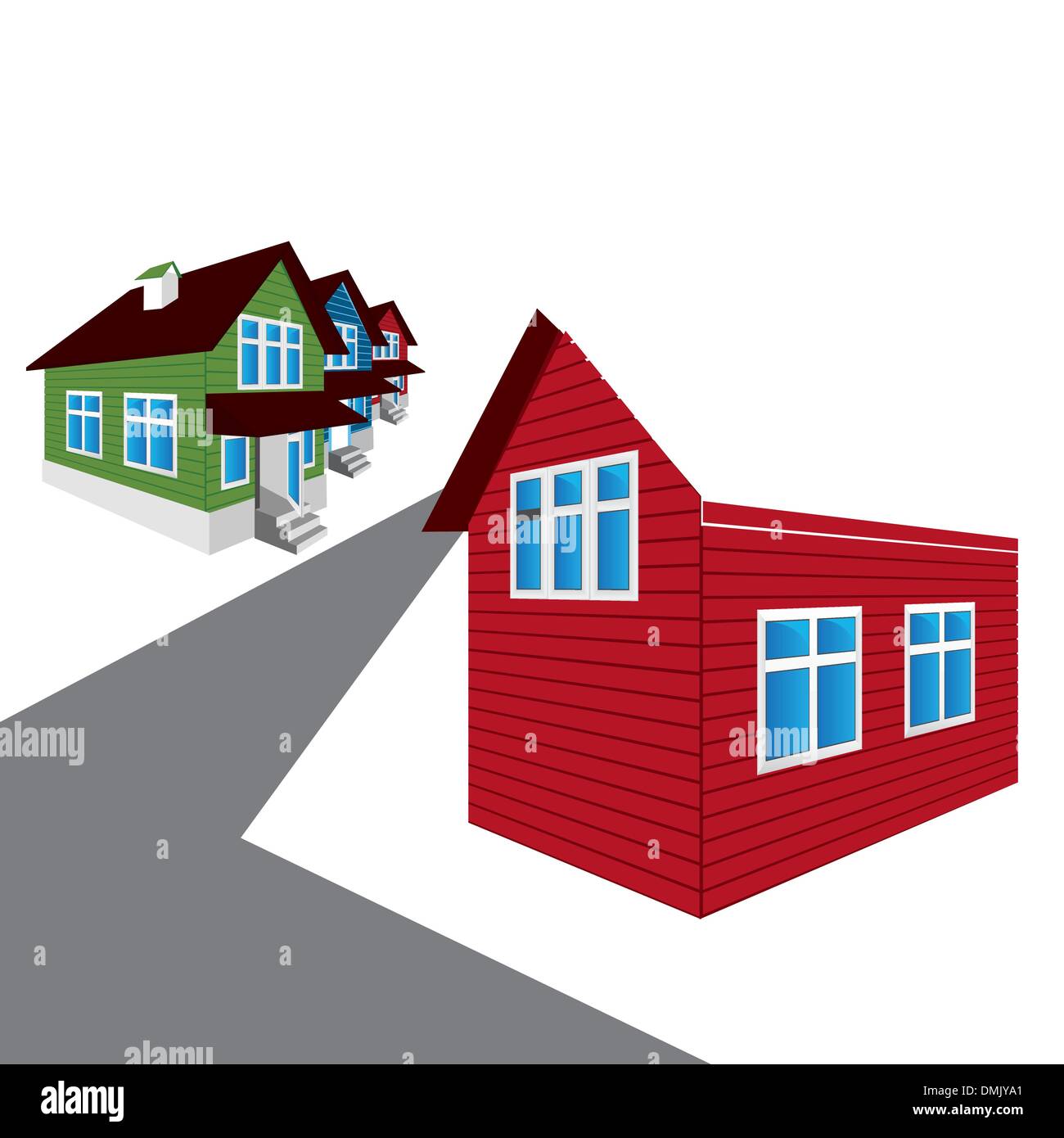 Traditional house houses Stock Vector Images - Alamy
