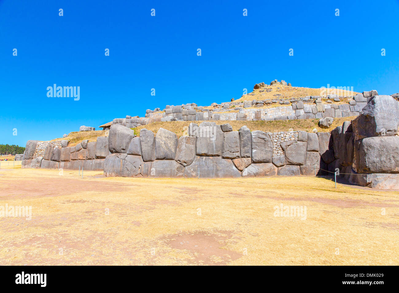 Inca Wall in SAQSAYWAMAN Peru South America. Example of polygonal ...