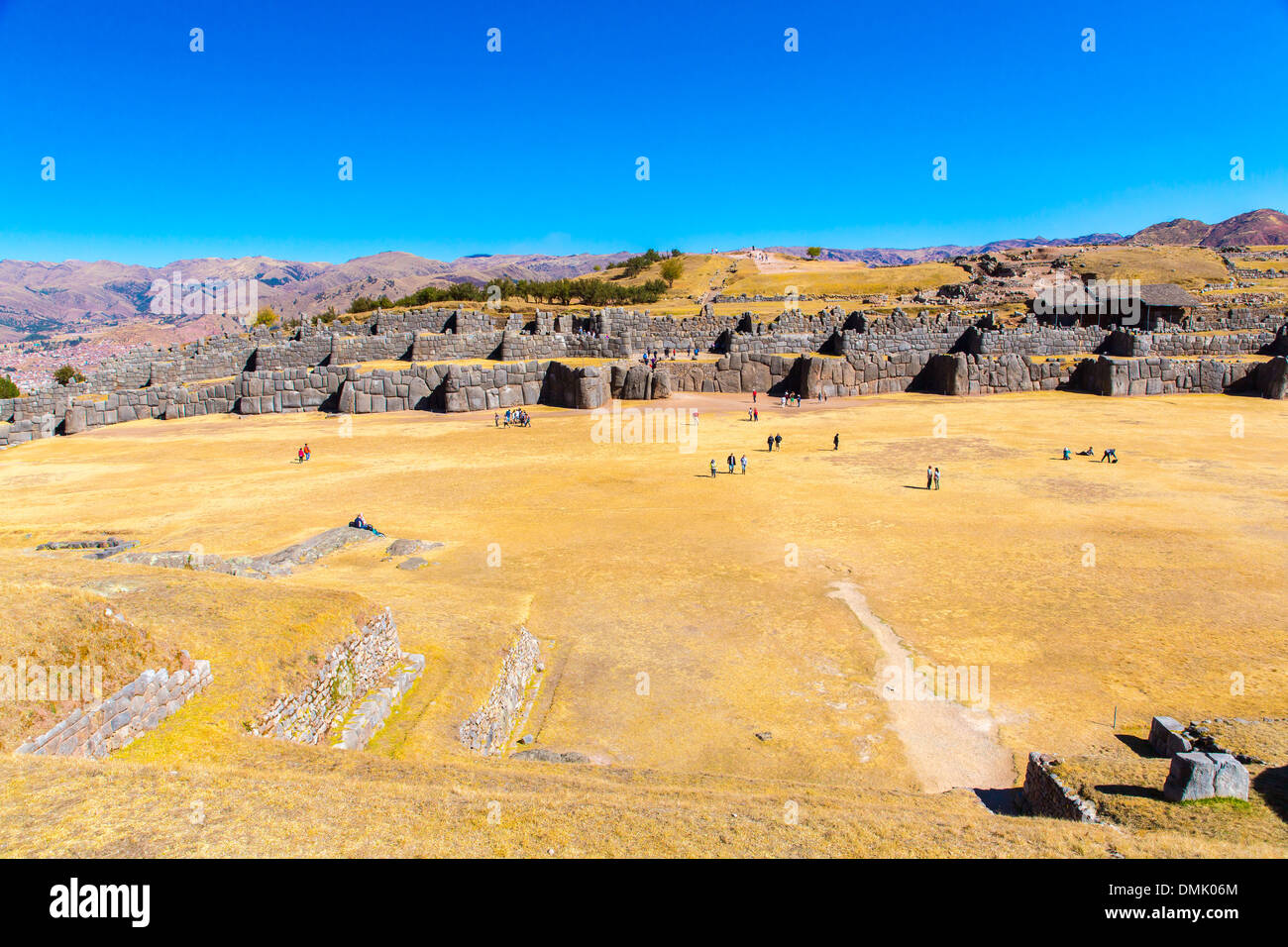 Inca Wall in SAQSAYWAMAN Peru South America. Example of polygonal ...