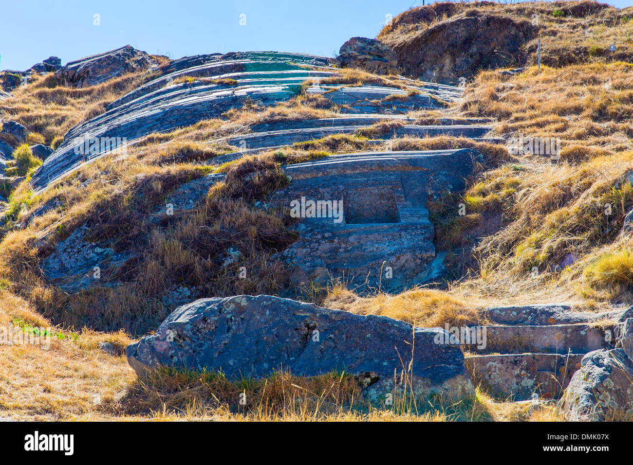 Inca Wall in SAQSAYWAMAN Peru South America. Example of polygonal ...