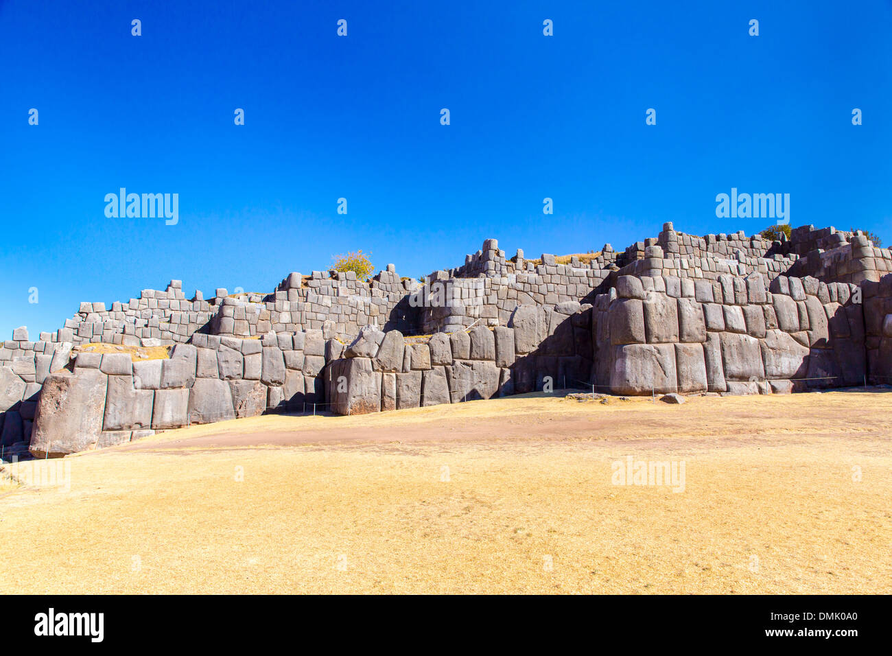 Inca Wall in SAQSAYWAMAN Peru South America. Example of polygonal ...