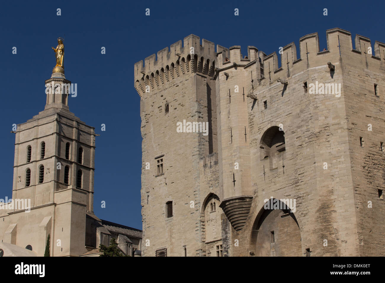 CATHEDRAL NOTRE DAME DES DOMS OF AVIGNON, BUILT IN THE 12TH CENTURY AND ...