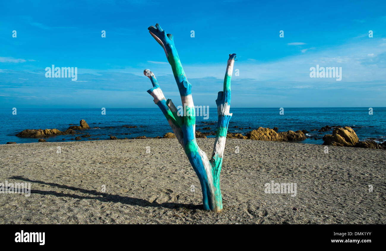 blue tree on beach Stock Photo - Alamy