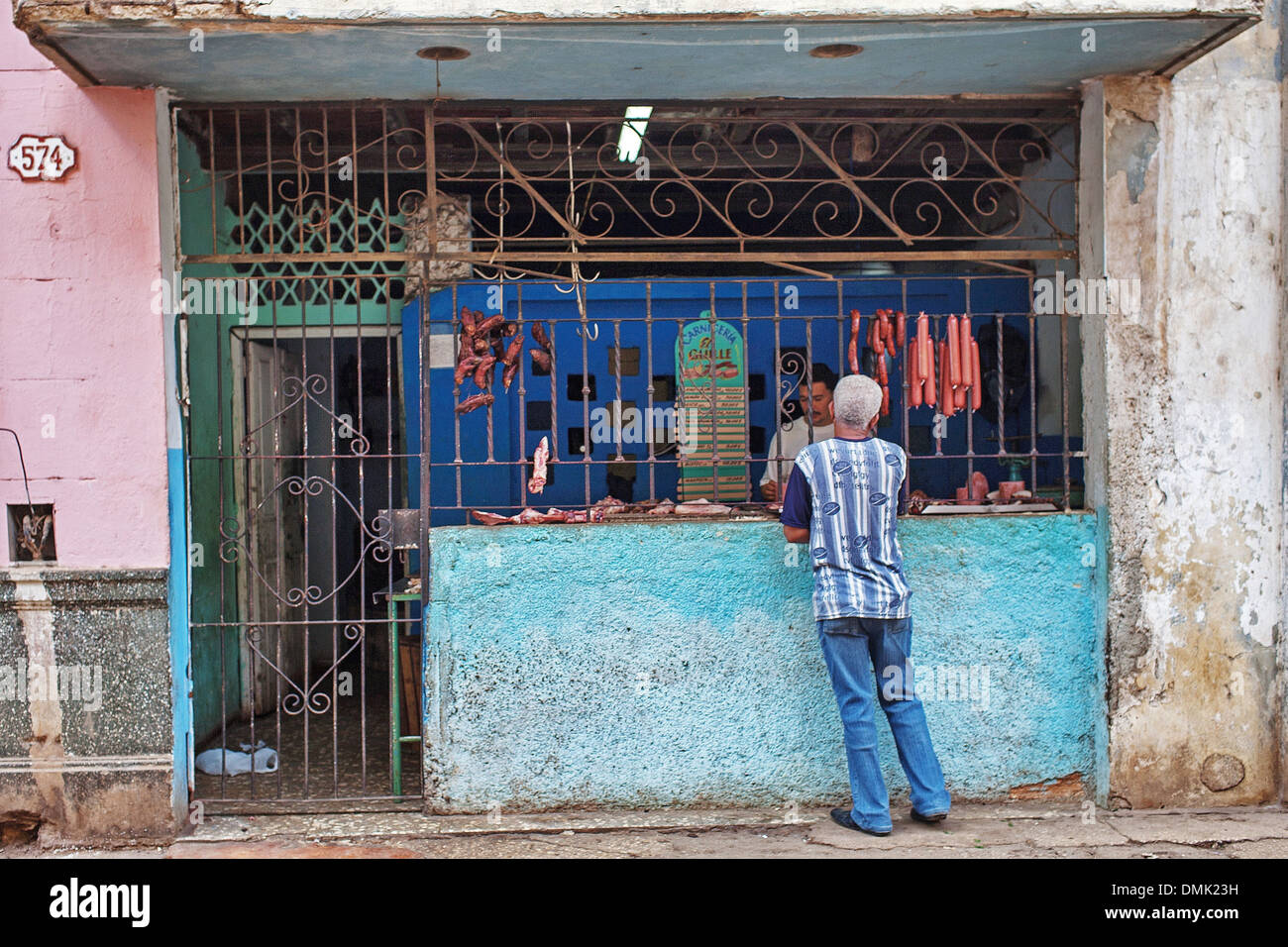 CUBAN BUTCHER‚ÄôS, STREET SCENE, DAILY LIFE, HAVANA, CUBA, THE ...