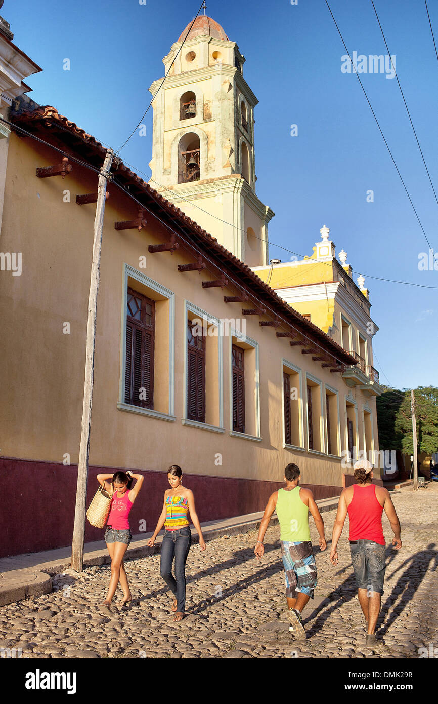 STREET SCENE NEAR THE SAINT FRANCIS OF ASSISI CONVENT CHURCH, TRINIDAD ...