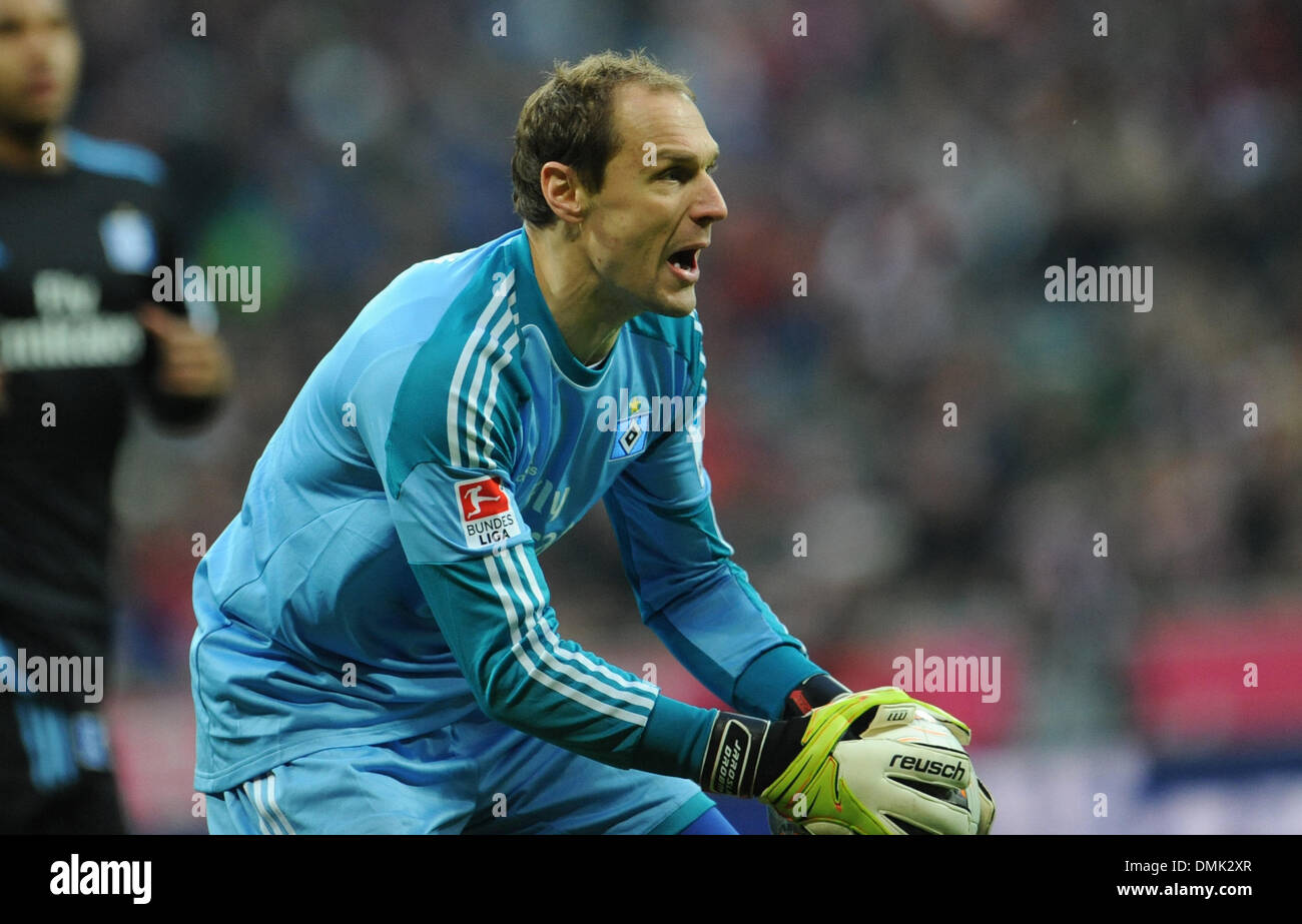 Munich, Germany. 14th December 2013. Hamburg's goalkeeper Jaroslav ...