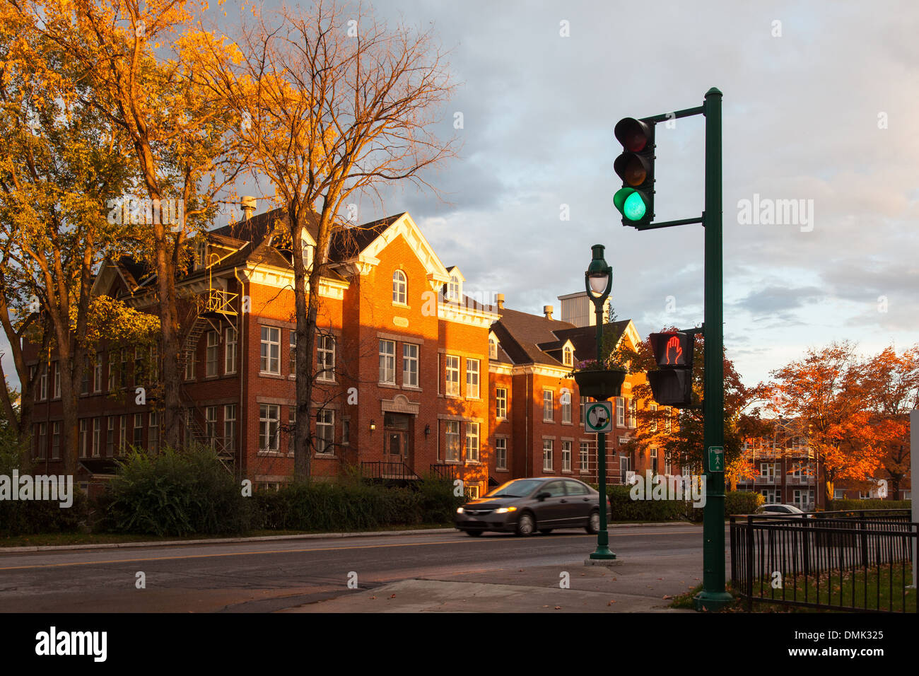 ROBERVAL STREET, SAGUENAY, INDIAN SUMMER, AUTUMN COLORS, QUEBEC, CANADA ...