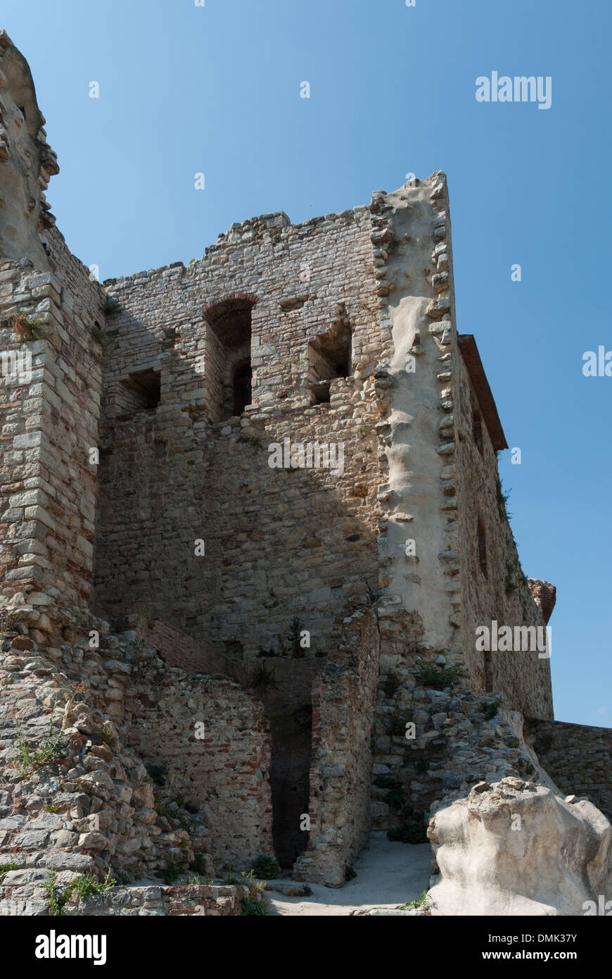 The Rocca Aldobrandesca, located in Suvereto, Italy, is a medieval ...