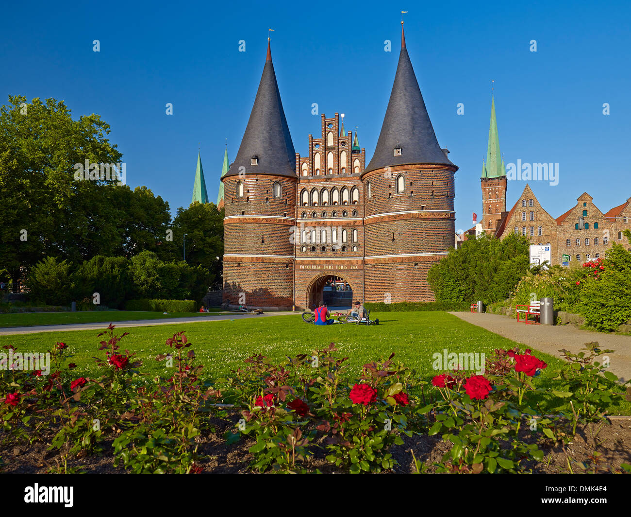 Holsten Gate, Hanseatic city of Lübeck, Schleswig-Holstein, Germany ...