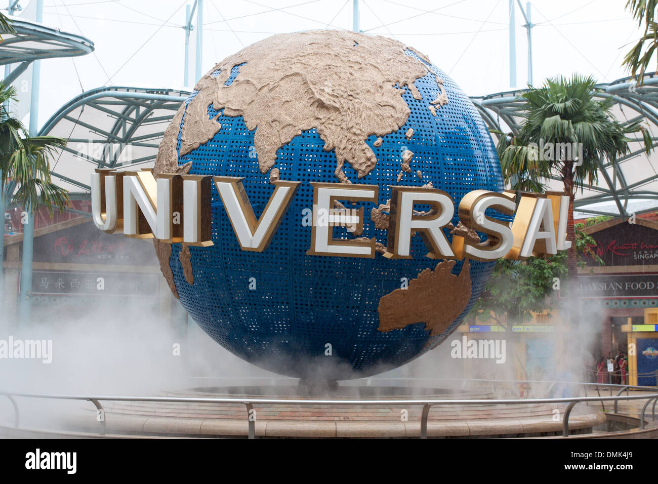 THE UNIVERSAL STUDIOS SPHERE AT THE ENTRANCE TO UNIVERSAL STUDIOS PARK ...