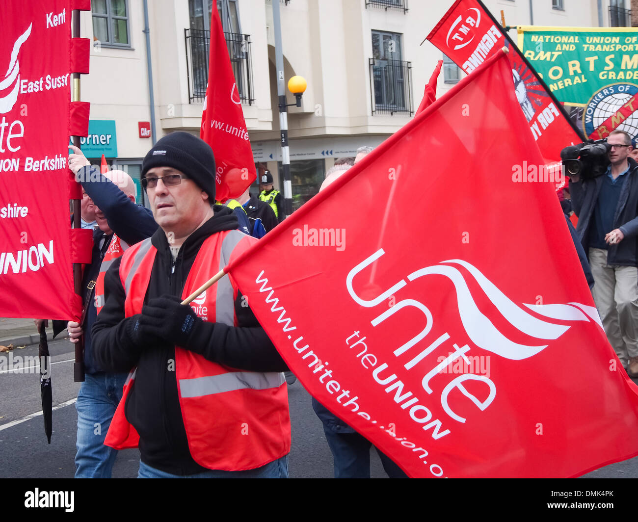 Unite trade union flag hi-res stock photography and images - Alamy