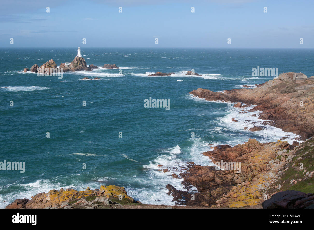 LA CORBIERE LIGHTHOUSE AT THE END OF THE LA CORBIERE POINT, JERSEY ...