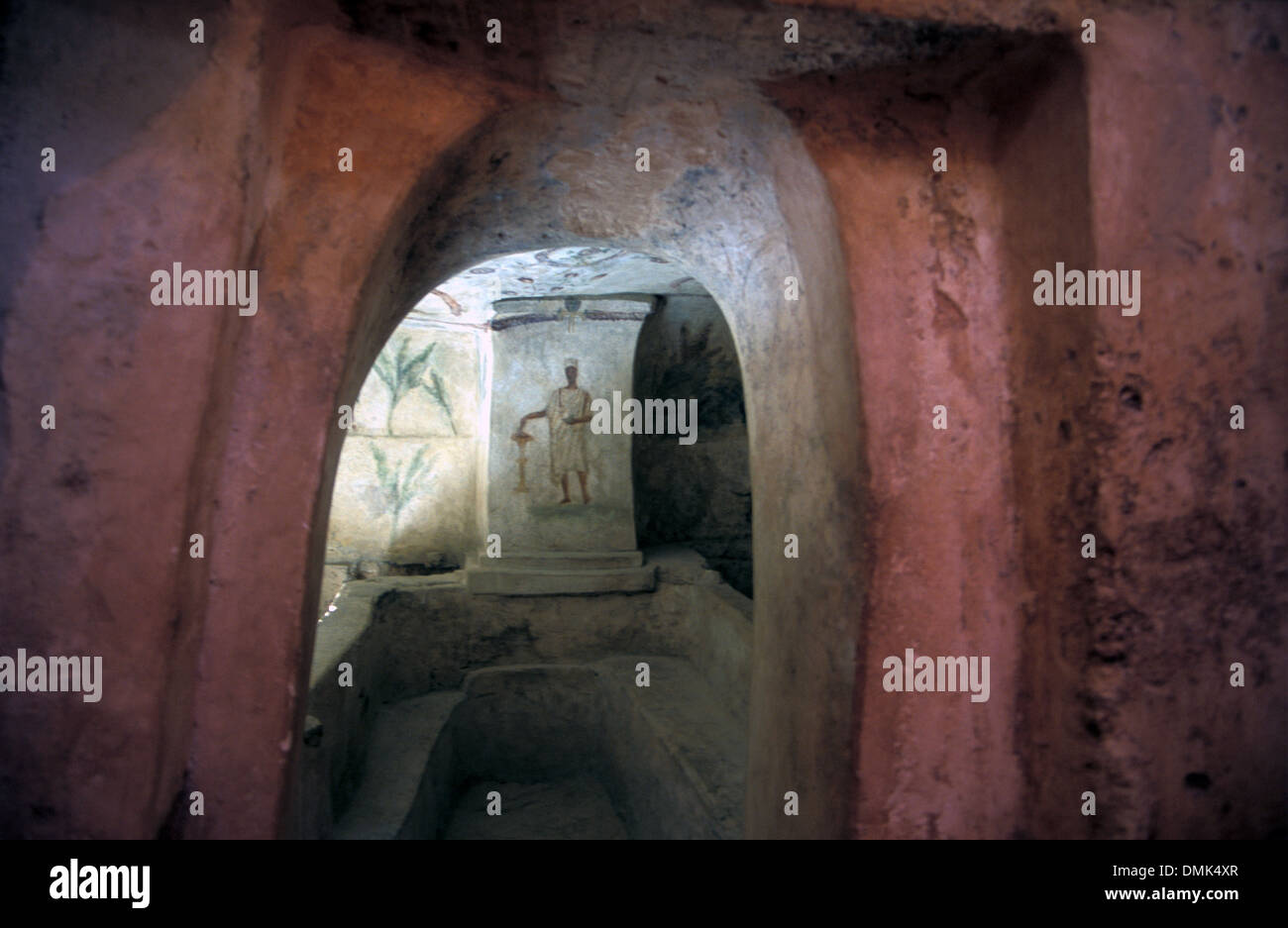 Janzur (Zanzur), Punic Tomb, funeral construction, near Tripoli Stock ...