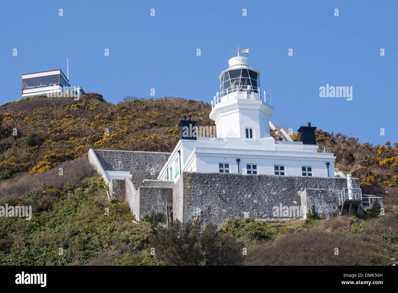 LIGHTHOUSE AT THE ENTRANCE TO THE PORT OF SARK, ISLAND OF SARK, CHANNEL ...