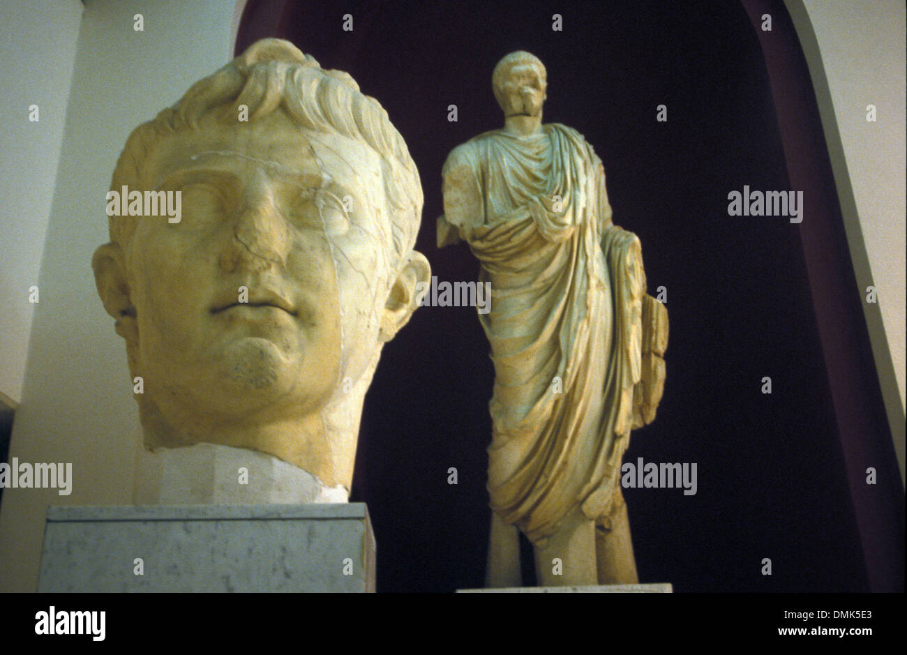 Roman marble sculptures in Archaeological Museum of Tripoli, Libya's ...