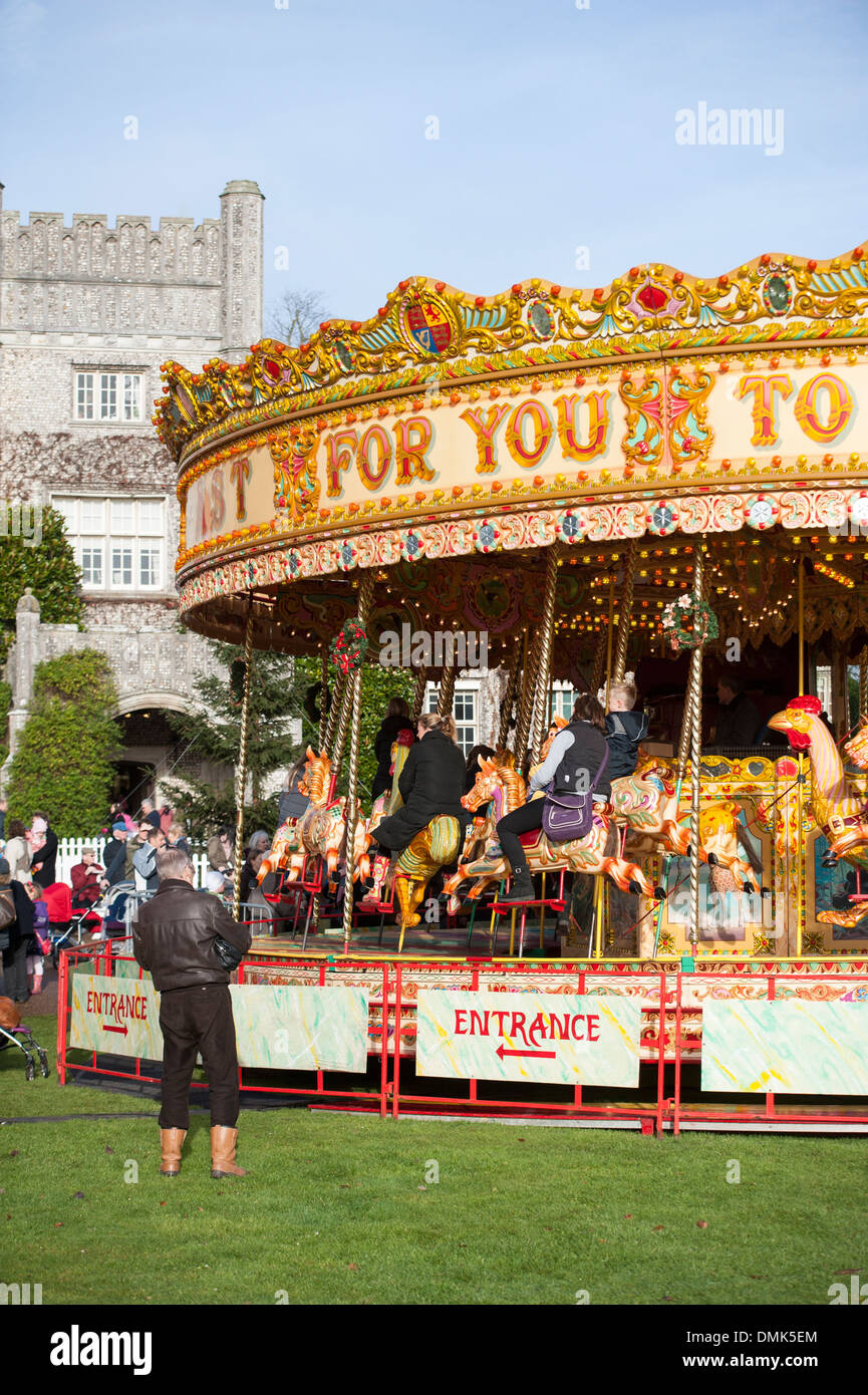 Funfair ride carousel roundabout fun children steam fair hi-res stock ...