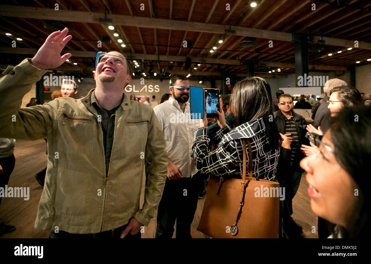 The public was invited for hands-on experience with Google Glass and ...