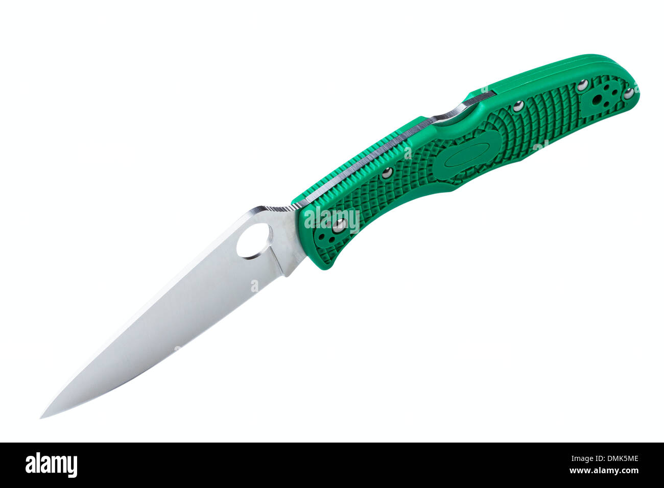 Folding pocket knife with one edge isolated on a white background Stock ...