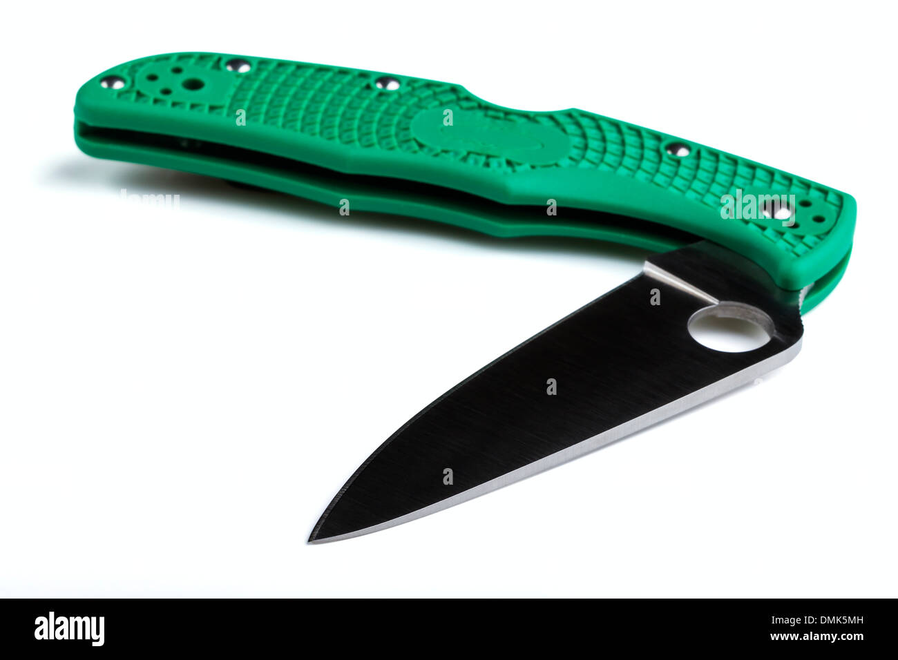 Folding pocket knife with one edge isolated on a white background Stock ...