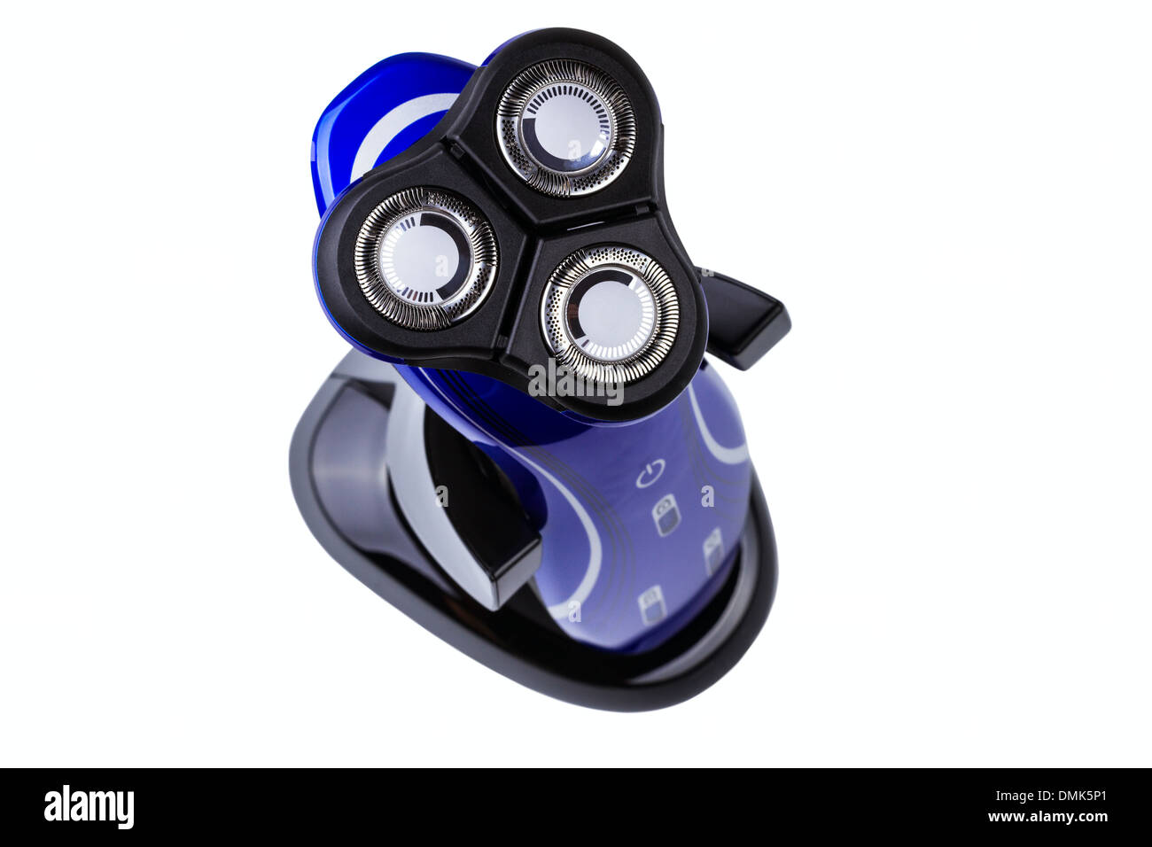 blue electric razor isolated on white background Stock Photo - Alamy