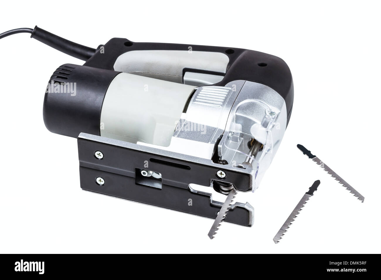 electrical jig saw isolated on white background Stock Photo - Alamy