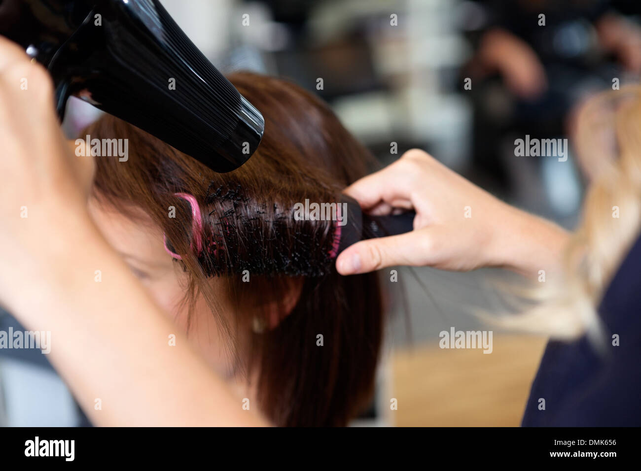 Setting Hair Properly Stock Photo - Alamy