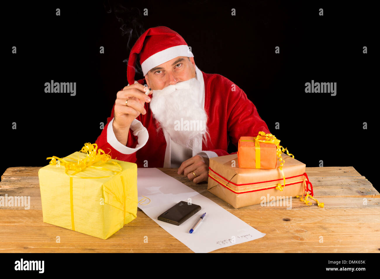 Exhausted santa hi-res stock photography and images - Alamy