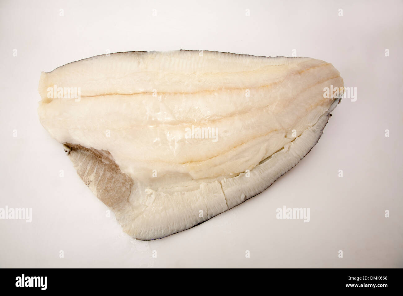 Frozen fish products laid on ice to be showcased for consumption ...