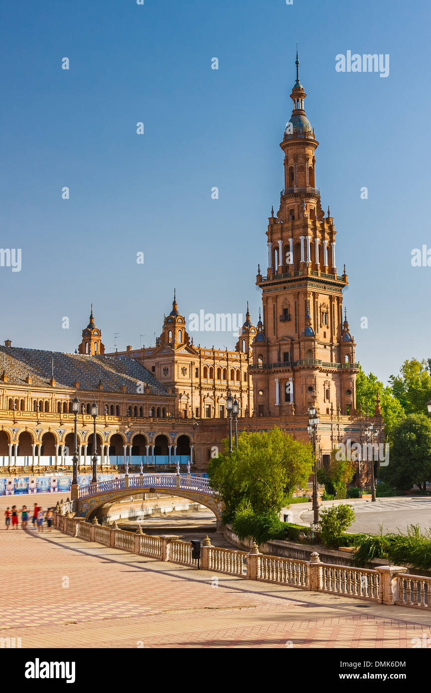 Plaza de Espana in Sevilla Stock Photo - Alamy