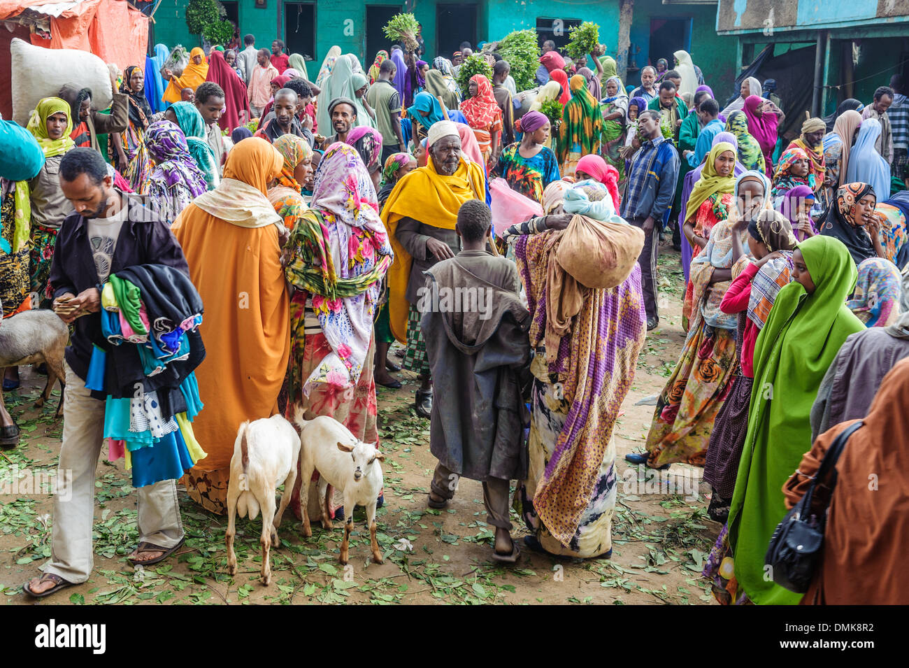 Chat market in the town of Aweday, Ethiopia, Africa Stock Photo - Alamy