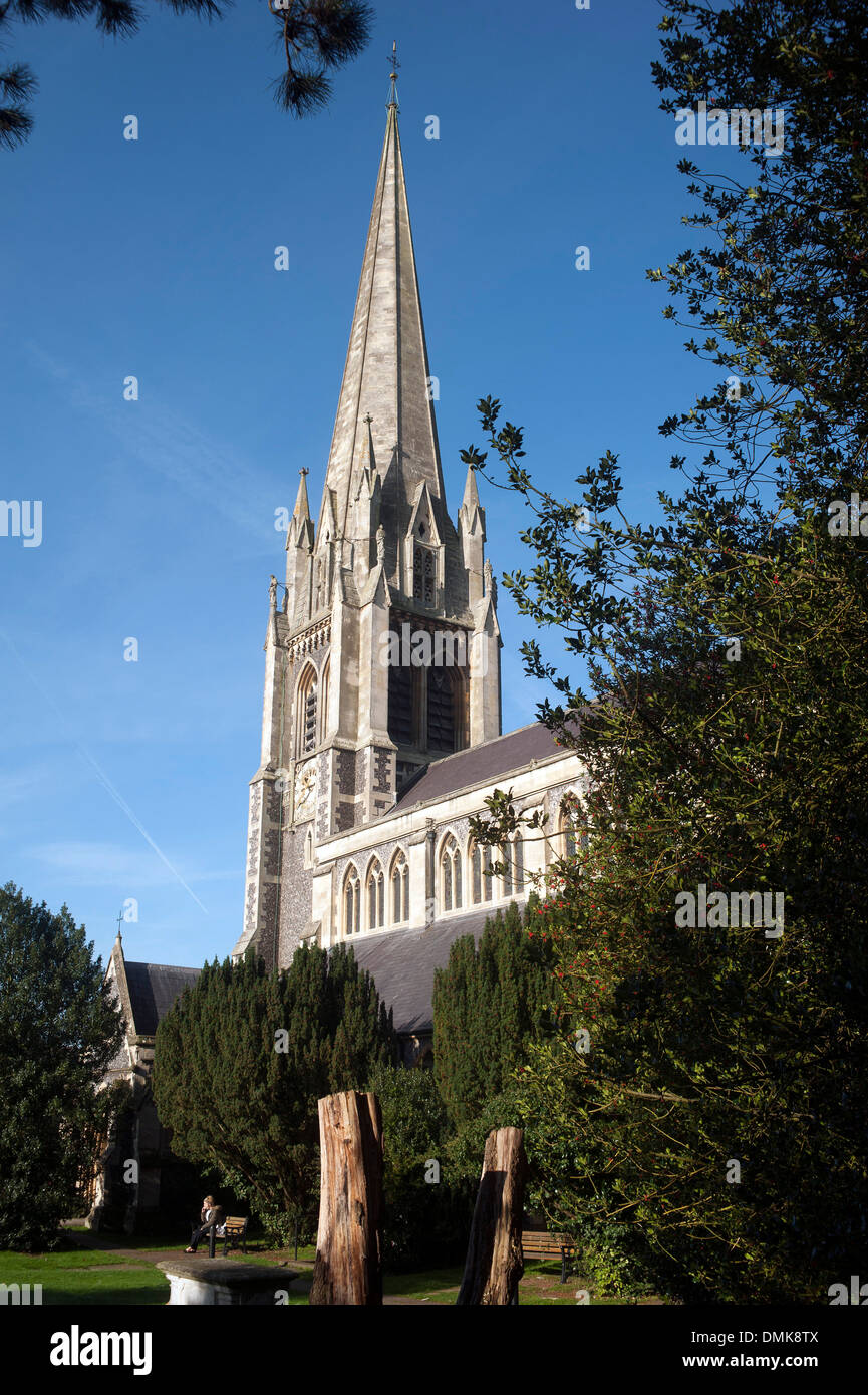 St martins church dorking hi-res stock photography and images - Alamy