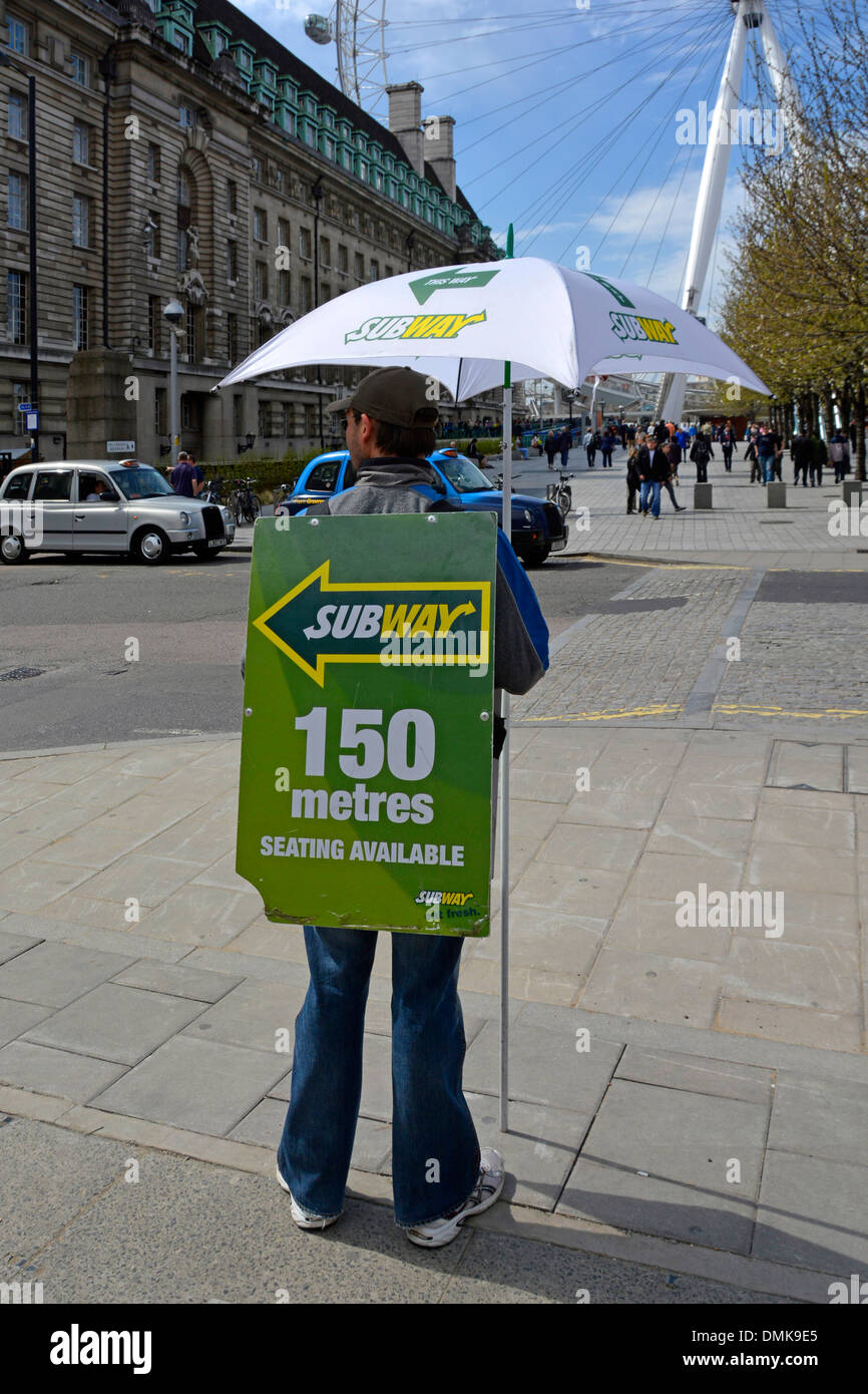 Man wearing sandwich board hi-res stock photography and images - Alamy