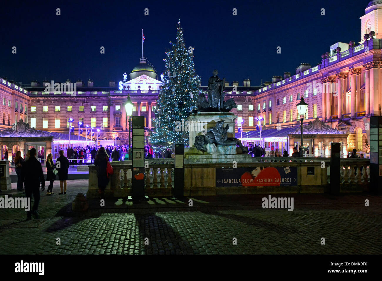 Somerset House Christmas Tree Stock Photos & Somerset House Christmas ...