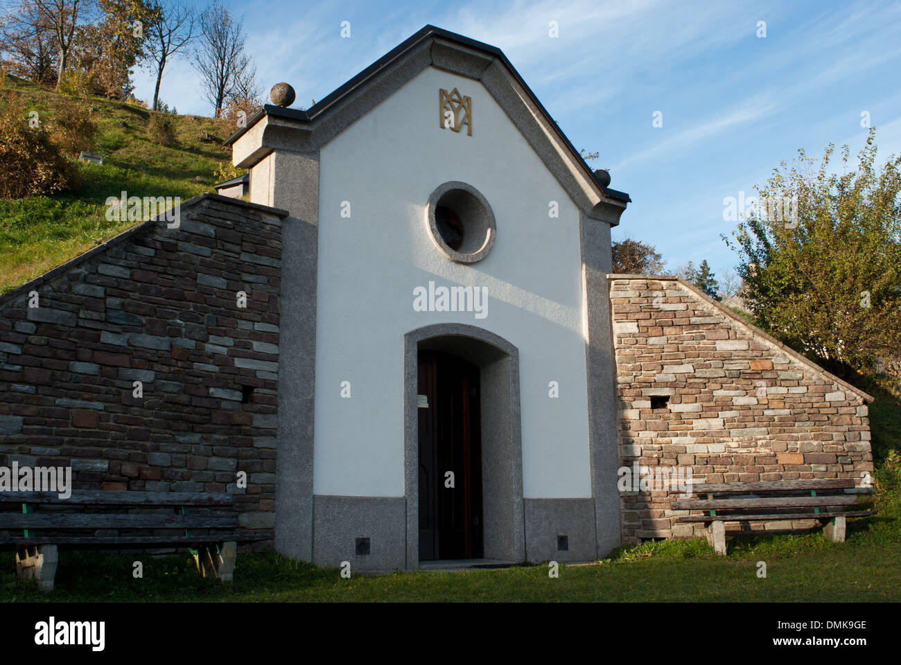 The Lourdes Chapel in Vomp, Austria, is a religious site dedicated to ...