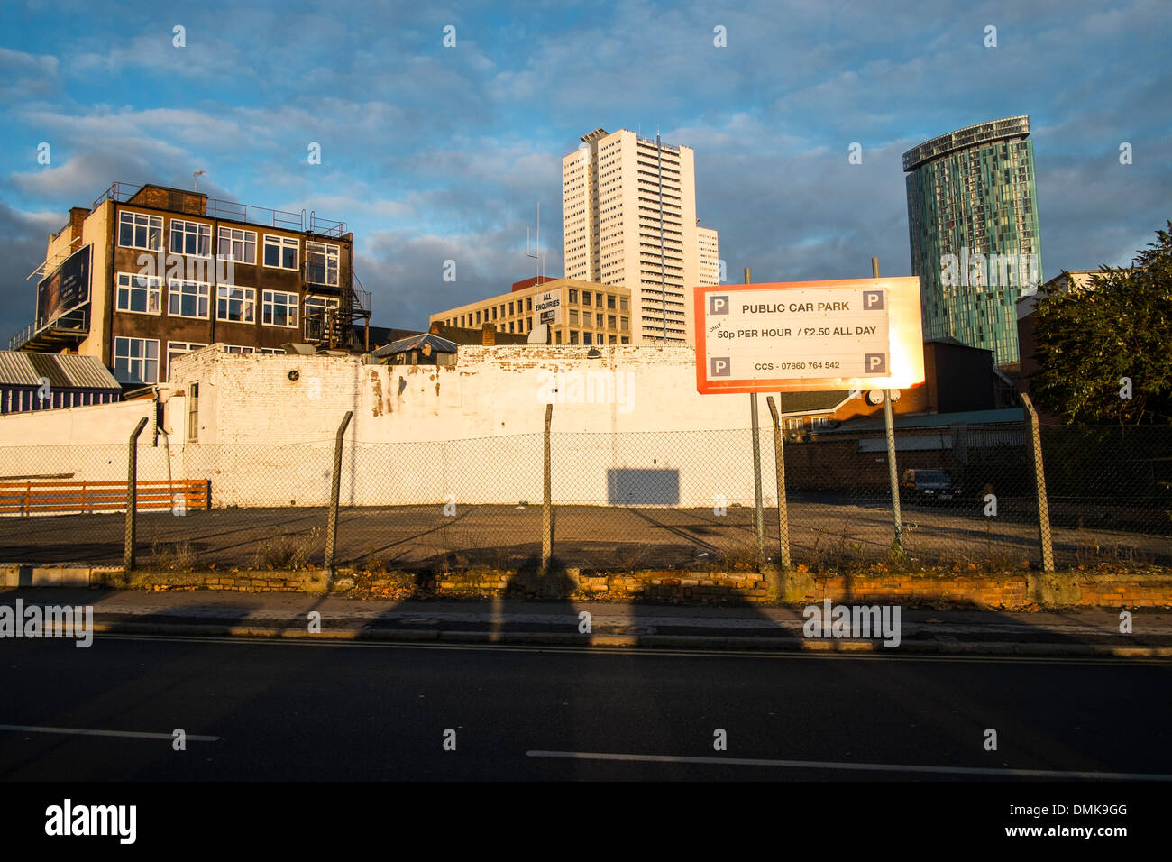 Morning autumn sunshine on buildings in the South Side area of ...