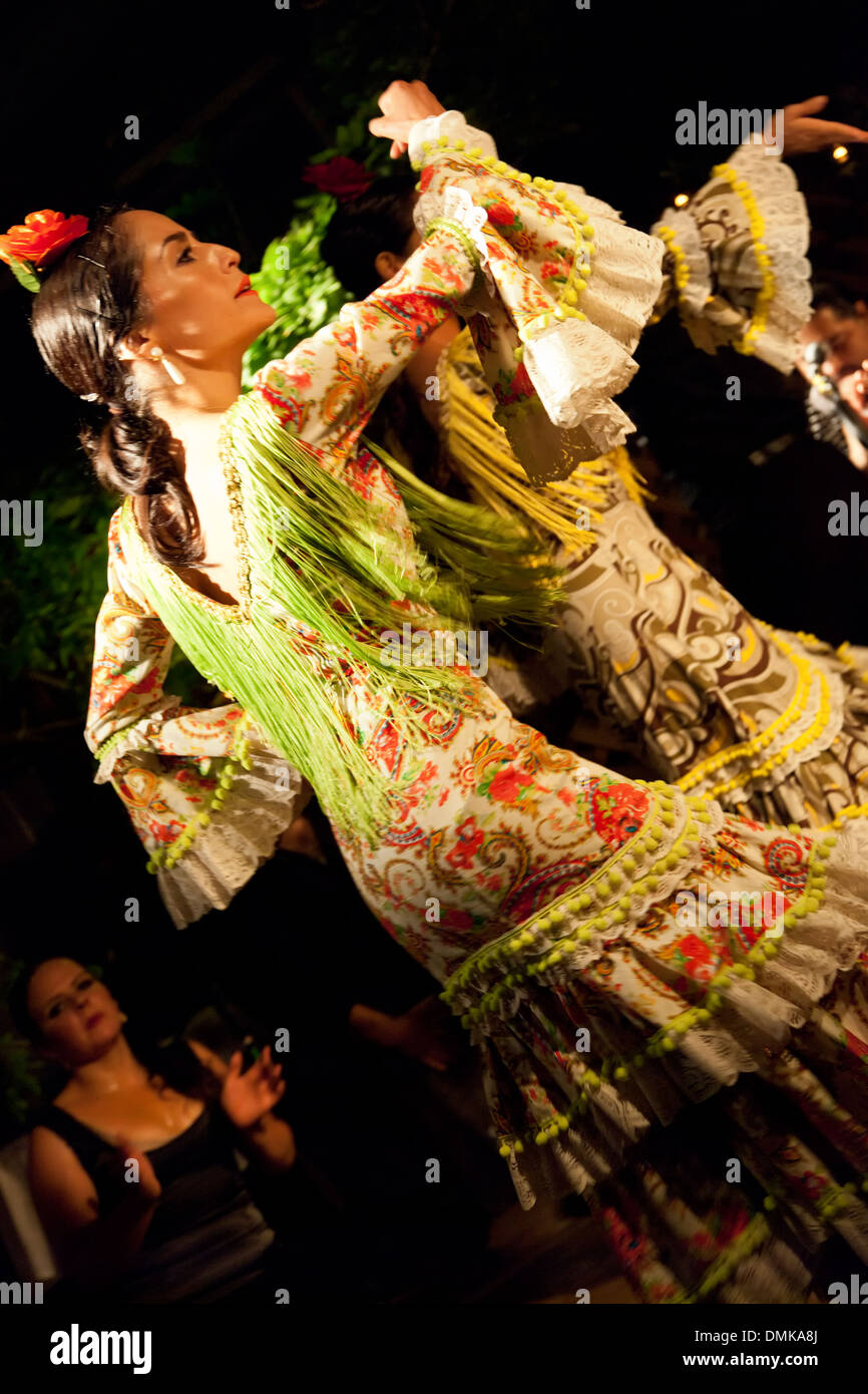 Flamenco dancers, El Farol Restaurant, Santa Fe, New Mexico USA Stock ...