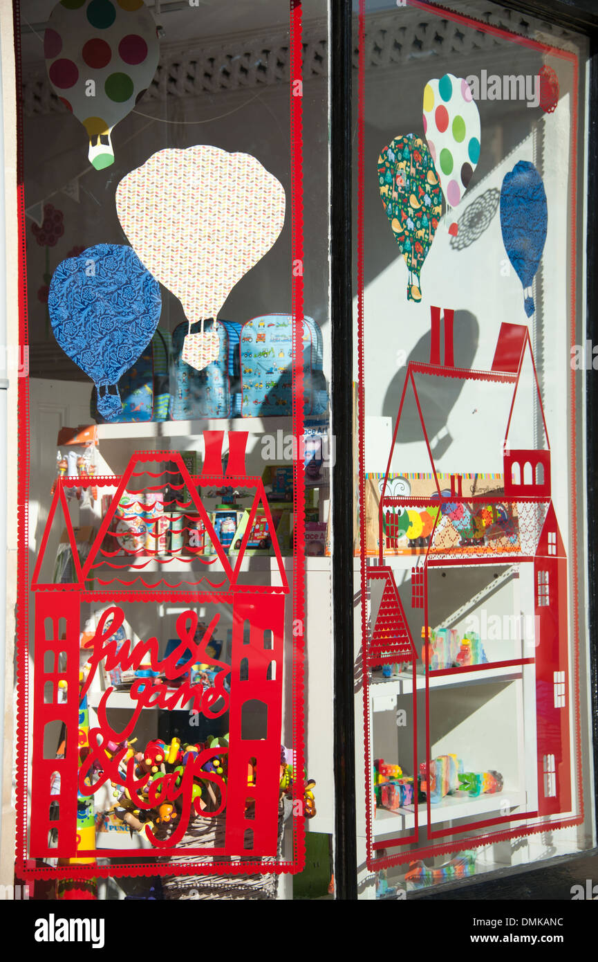 Children's Toy Shop Window Display Bright Colorful Stock Photo - Alamy