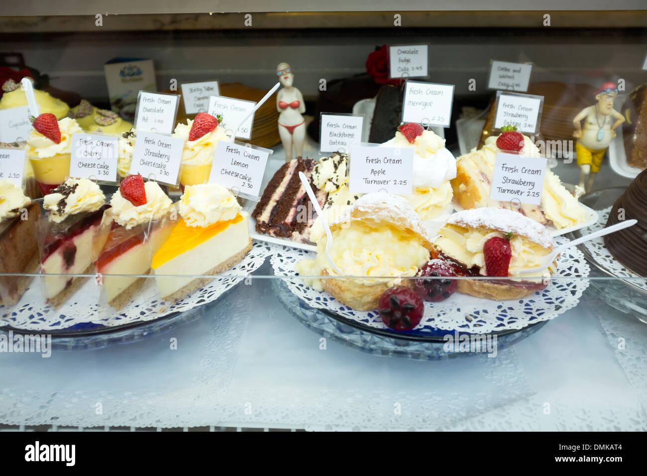 Luxury Fresh Cornish Cream tea Cakes Cornwall UK Stock Photo - Alamy