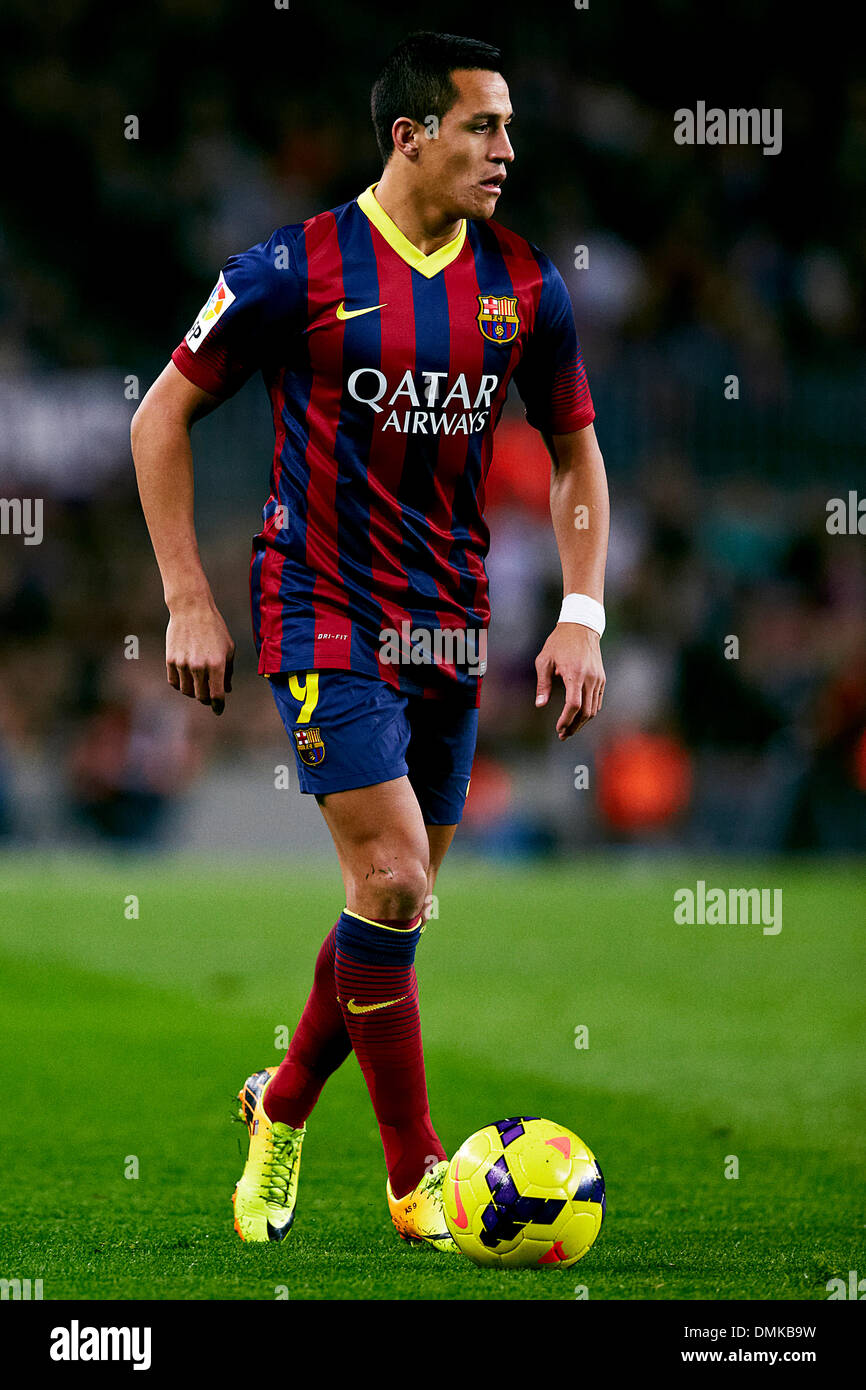 Barcelona, Spain. 14th Dec, 2013. Forward Alexis Sanchez of FC ...
