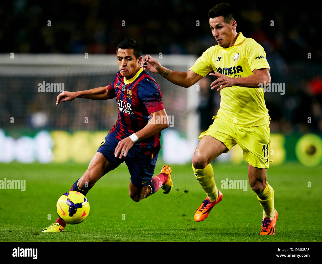 i14.12.2013. Barcelona, Spain. Forward Alexis Sanchez of FC Barcelona ...