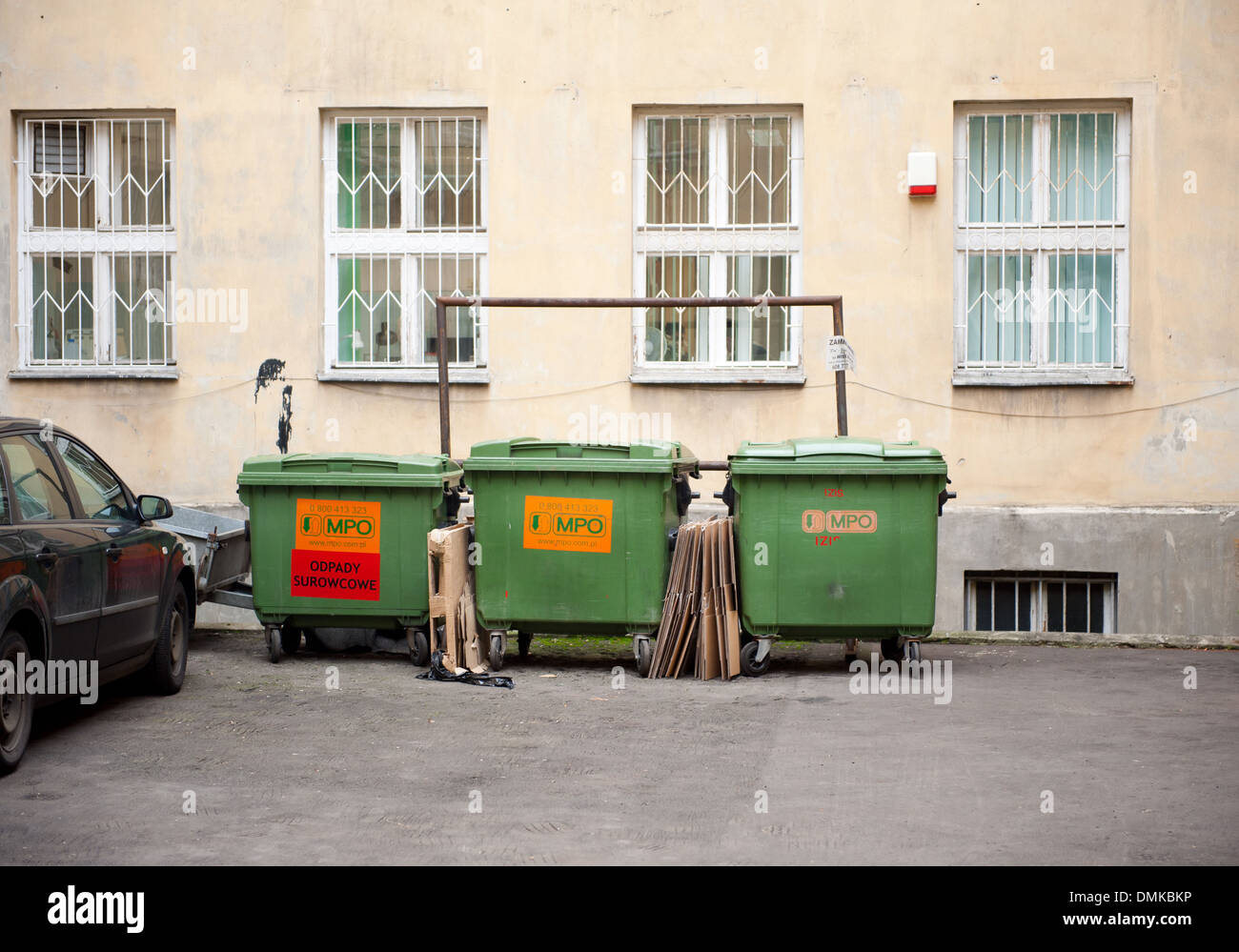 Segregation waste containers for recycle paper Stock Photo - Alamy