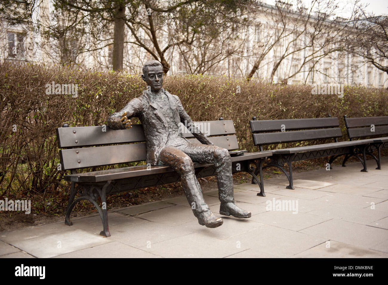 Sculpture of student of University in Warsaw Stock Photo - Alamy