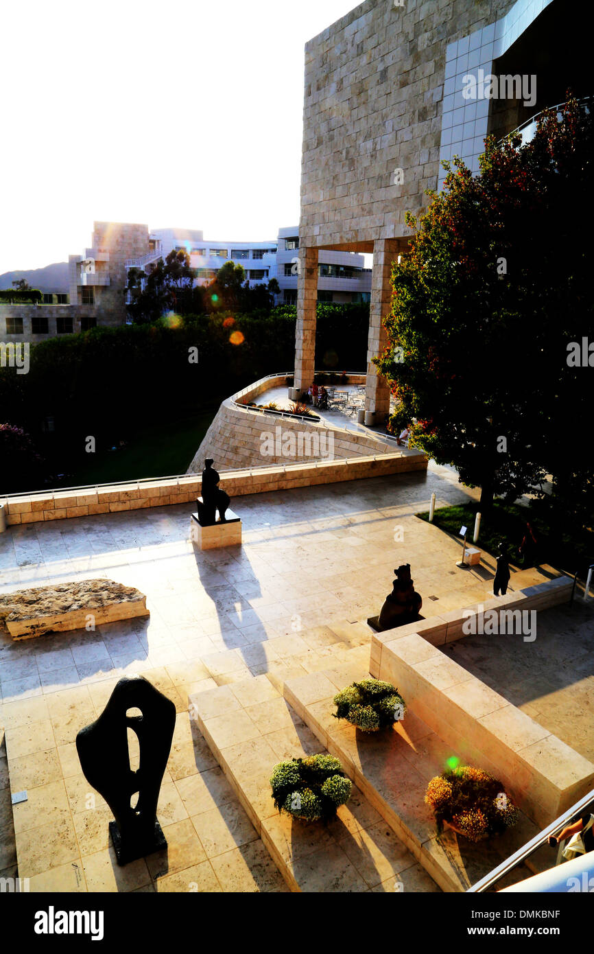 Getty Center terrace Stock Photo - Alamy