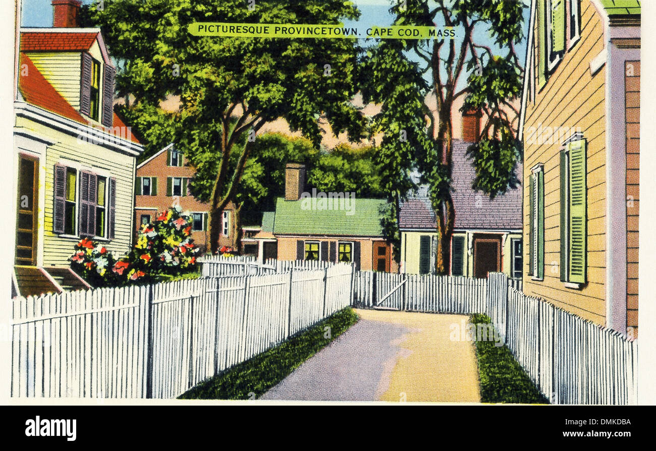 Vintage postcard cape cod hi-res stock photography and images - Alamy